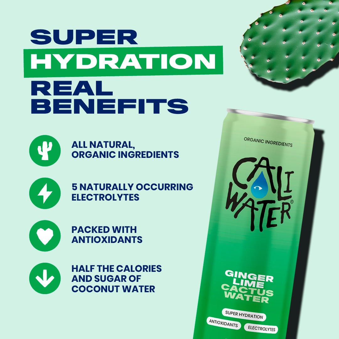 Ginger Lime Cactus Water | Caliwater