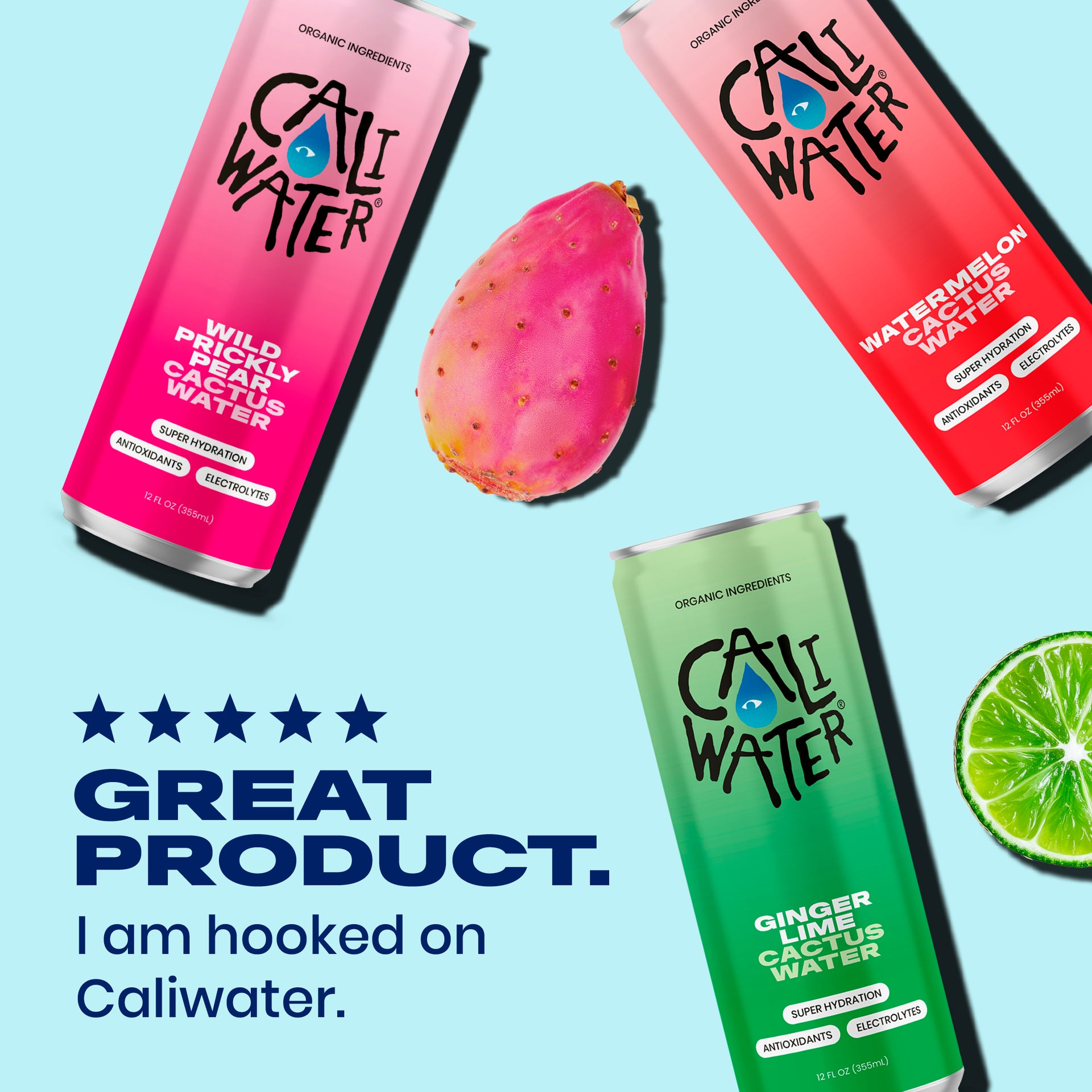 Mixed 12 Pack Cactus Water | Caliwater